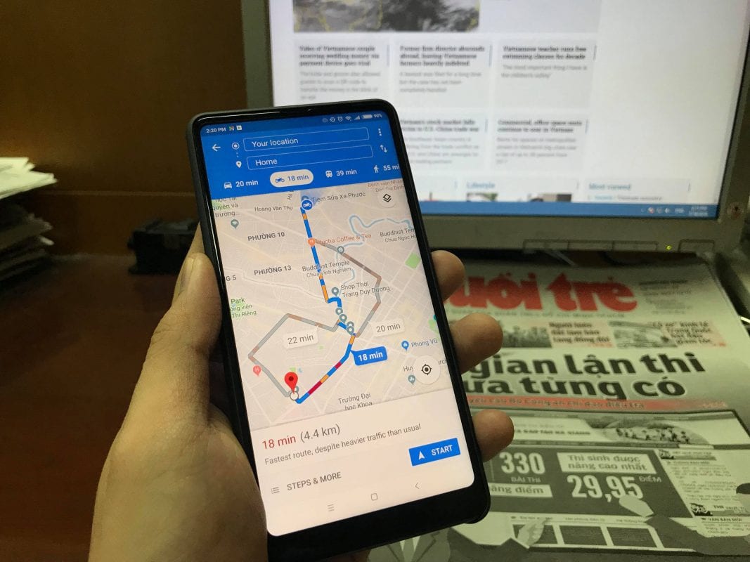 Google Maps debuts maps for motorcycle in Vietnam - Vietnam Insider