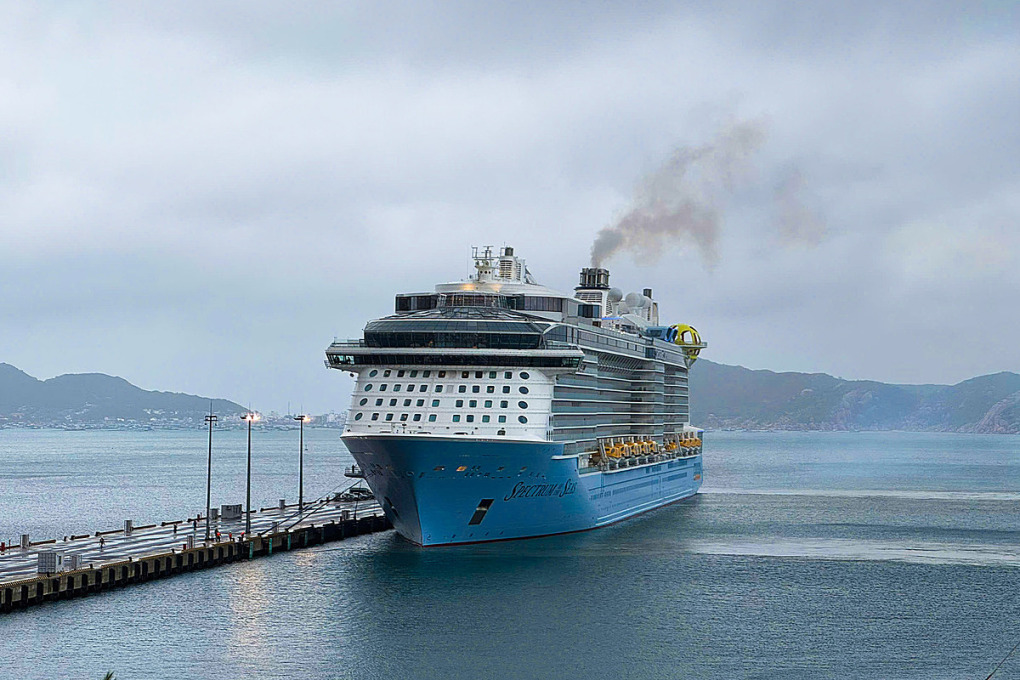 Asia's largest cruise ship docks at Cam Ranh International Port for the ...